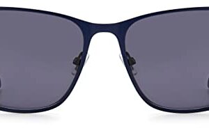 Fossil Men's Male Sunglasses Style FOS 3128/G/S Rectangular, Matte Blue/Gray, 57mm, 17mm