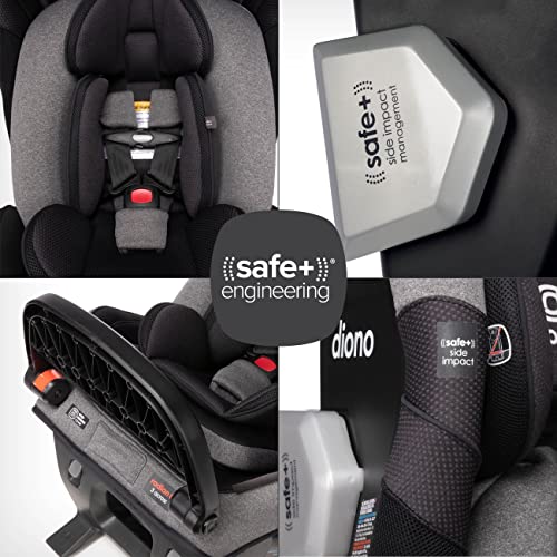 Diono Radian 3QXT+ FirstClass SafePlus 4-in-1 Convertible Car Seat, Rear & Forward Facing, Safe Plus Engineering, 4 Stage Infant Protection, 10 Years 1 Car Seat, Slim Fit 3 Across