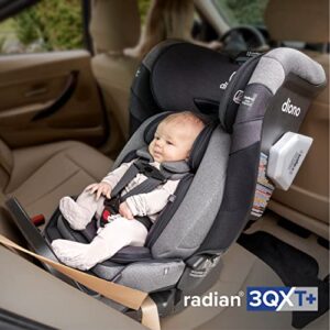 Diono Radian 3QXT+ FirstClass SafePlus 4-in-1 Convertible Car Seat, Rear & Forward Facing, Safe Plus Engineering, 4 Stage Infant Protection, 10 Years 1 Car Seat, Slim Fit 3 Across