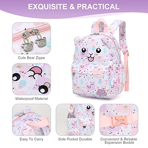 Netlmfg Multifunctional Backpack, Lightweight Waterproof 3D Shoulder Straps Cartoon Kids School Bag with Chest Strap, Boys Girls Casual Bag (2-5 years old)