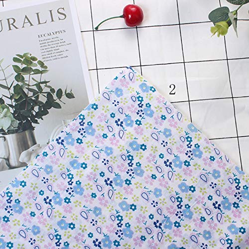 7 Pieces Color Fabric Bundles 50*50cm Multi Color Fabric Squares Quilting Fabric Patchwork Sewing Craft Precut Fabric Scrap for DIY Sewing Craft (1#)