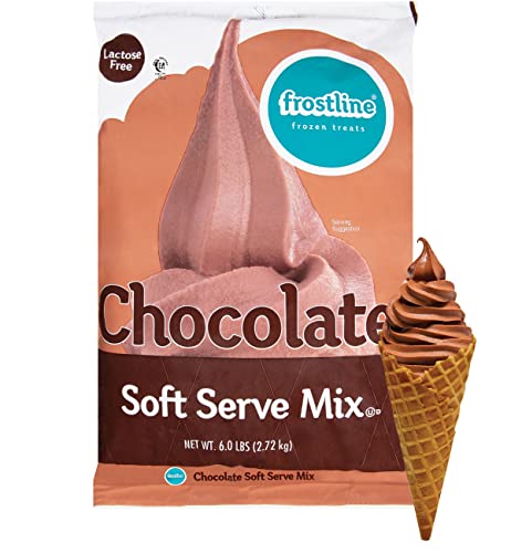 Whynter ICR-300SS 0.5-Quart Stainless Steel Rolled Ice Cream Maker with Compressor & Frostline Chocolate Soft Serve Mix, 6 Pound Bag (Pack of 1)