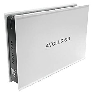 Avolusion Mini Pro-5X 2TB USB 3.0 Portable External Gaming Hard Drive - White (for PS5, Pre-Formatted) - 2 Year Warranty