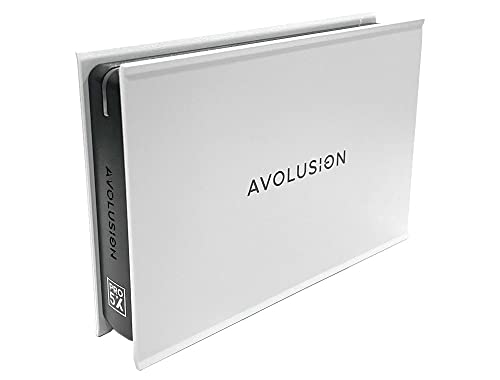 Avolusion Mini Pro-5X 2TB USB 3.0 Portable External Gaming Hard Drive - White (for PS5, Pre-Formatted) - 2 Year Warranty