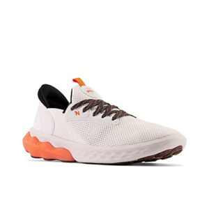 New Balance Men's Fresh Foam Roav Elite V1 Running Shoe, White/Blaze Orange, 10.5