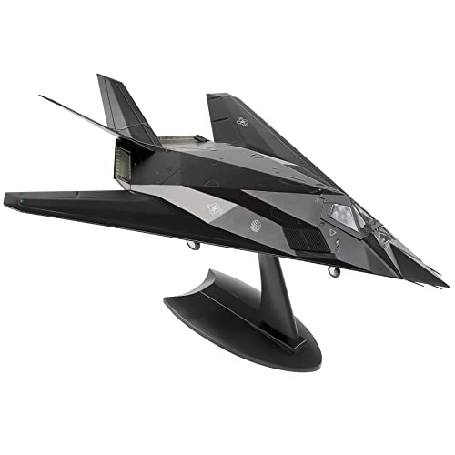 HANGHANG 1/72 F-117 Attack Plane （Nighthawk） Metal Fighter Military Model Diecast Plane Model for Collection or Gift Black