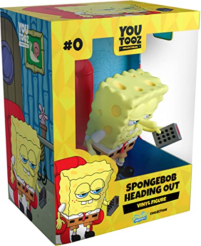 Youtooz Spongebob Heading Out Vinyl Figure, 3" Spongebob Funny Meme Vinyl Figure - Youtooz Spongebob Collection Based on Internet Meme Heading Out