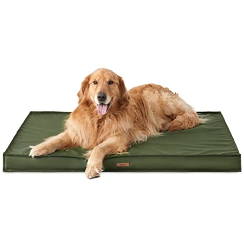 Lesure Water-Resistant Dog Bed Cover - Large Dog Bed Removable Cover, Replacement Washable, Dog Bed Covers for Pet Mat Bed, 36x27x3 Inches