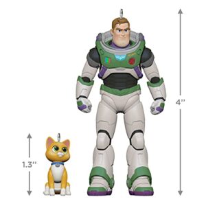 Hallmark Keepsake Christmas Ornament 2022, Disney/Pixar Lightyear Buzz Lightyear and Sox, Set of 2