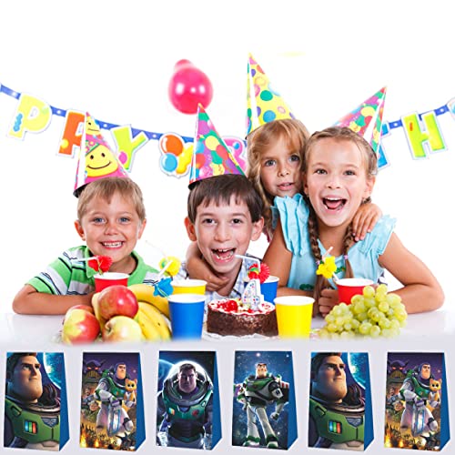 NF Orange 12pcs Buzz Lightyear Party Gift Bag,Birthday Party Decorate Supplies. (12 Counts)