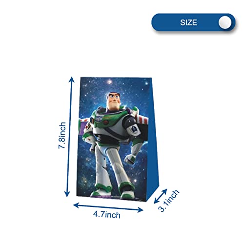 NF Orange 12pcs Buzz Lightyear Party Gift Bag,Birthday Party Decorate Supplies. (12 Counts)