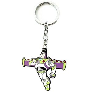 tklpp buzz lightyea keychain zinc alloy anime cartoon toy stoy keychain for boys girls and women