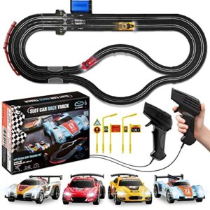 Atlasonix Slot Car Race Track Sets - Slot Cars, Race Tracks & Accessories Electric Race Car Track, Dual Electric Race Track, Electric Race Car Track Set for Girls & Boys Age 8-12, 1:43 Scale