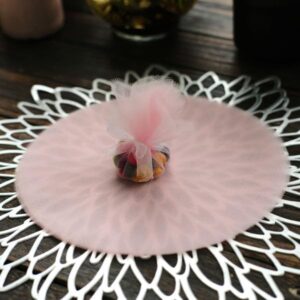 Efavormart 25pcs/ pk 9" Tulle Circles for Party Decorations Banquet Event Sewing DIY Crafts Fabrics Sewing - Blush/Rose Gold