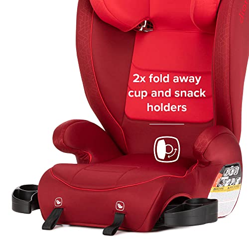 Diono Monterey 2XT Latch 2 in 1 High Back Booster Car Seat with Expandable Height & Width, Side Impact Protection, 8 Years 1 Booster, Red