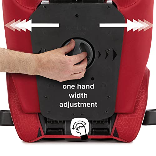 Diono Monterey 2XT Latch 2 in 1 High Back Booster Car Seat with Expandable Height & Width, Side Impact Protection, 8 Years 1 Booster, Red