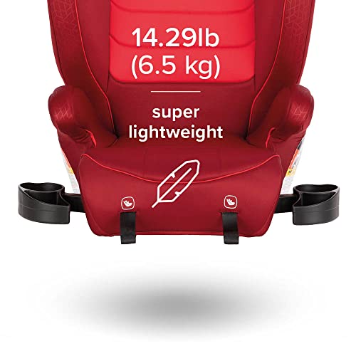 Diono Monterey 2XT Latch 2 in 1 High Back Booster Car Seat with Expandable Height & Width, Side Impact Protection, 8 Years 1 Booster, Red