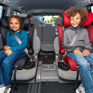 Diono Monterey 2XT Latch 2 in 1 High Back Booster Car Seat with Expandable Height & Width, Side Impact Protection, 8 Years 1 Booster, Red