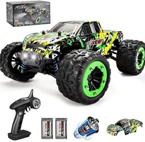 wiaorchi 1:18 scale 2.4ghz all-terrain rc cars, 40km/h high speed 4wd remote control car for adults kids, waterproof off -road rc monster trucks with 2 batteries for 40min play, rc toys gifts for boys