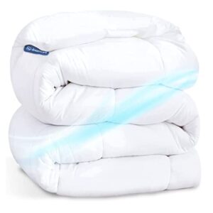 Lightweight Cooling Duvet Insert with AerFil Breathe™ Technology, Duvet Insert King, White King Comforter, Cooling Comforter for Hot Sleepers, Diamond Quilting Down Alternative Comforter (King)