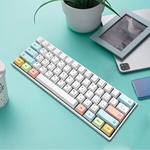 GMKWTL XVX PBT Keycaps 136 Keys, Custom Cute Keycaps Full Set, Japanese Dye-Sublimation Cherry Profile Keycaps for Cherry Gateron MX Switches Mechanical Keyboard