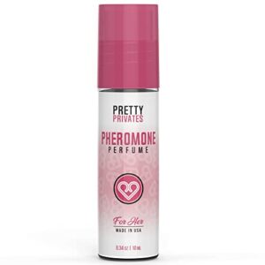 pretty privates pheromone perfume for women - premium pheromones to attract men - captivating, sultry scent keeps men interested - 0.34oz