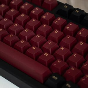 Red Samurai Keycaps Set 164 Keys PBT Doubleshot Keycaps Cherry Profile Custom Keyboard Keycaps for Cherry MX 61/64/68/84/87 Mechanical Keyboards