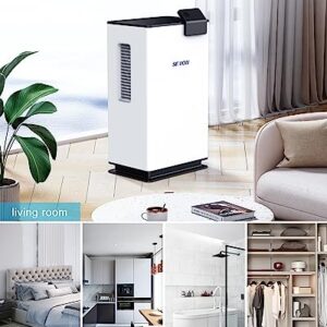 Dehumidifiers for Home Up to 7500 Cubic Feet, SEAVON Dehumidifier with Remote Controller, Auto-off, 2 Working Modes Quiet and Portable Dehumidifiers Perfect for Bedroom, Bathroom, Basement, RV