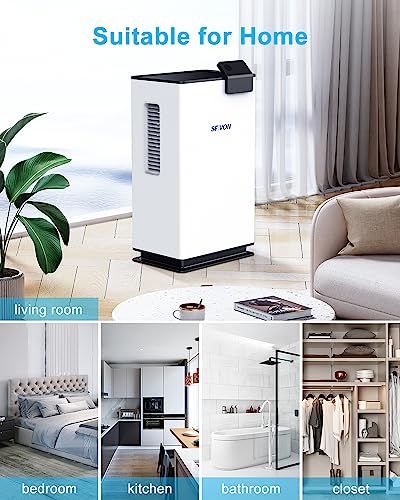 Dehumidifiers for Home Up to 7500 Cubic Feet, SEAVON Dehumidifier with Remote Controller, Auto-off, 2 Working Modes Quiet and Portable Dehumidifiers Perfect for Bedroom, Bathroom, Basement, RV