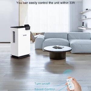 Dehumidifiers for Home Up to 7500 Cubic Feet, SEAVON Dehumidifier with Remote Controller, Auto-off, 2 Working Modes Quiet and Portable Dehumidifiers Perfect for Bedroom, Bathroom, Basement, RV