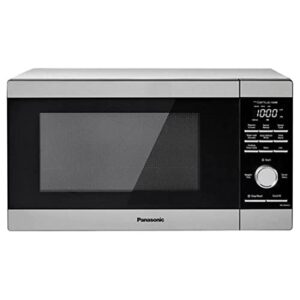 panasonic nn-sd65ls 1.3 cu. ft genius sensor and inverter technology clear black glass screen turbo defrost child lock countertop microwave oven (renewed)