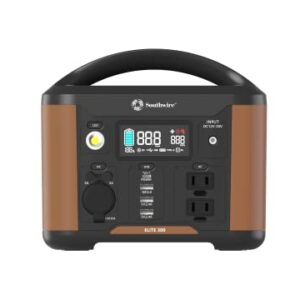 Southwire Elite 300 Series, 296Wh Backup Lithium Battery, 120V/300W Pure Sine Wave AC Outlet, Solar Generator (Solar Panel Not Included) for Camping, Travel, RV, Outdoors and more