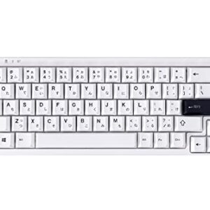 GK GAMAKAY White Japanese Keycaps 129 Keys Cherry Profile PBT Dye-Sub White Theme Minimalist Keycap Set Suitable for LK67 TK75 MK61/87/98/104/108 Layout Mechanical Gaming Keyboard (Japanese Theme)