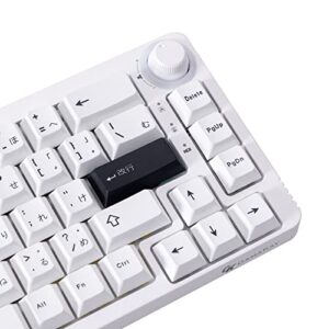 GK GAMAKAY White Japanese Keycaps 129 Keys Cherry Profile PBT Dye-Sub White Theme Minimalist Keycap Set Suitable for LK67 TK75 MK61/87/98/104/108 Layout Mechanical Gaming Keyboard (Japanese Theme)