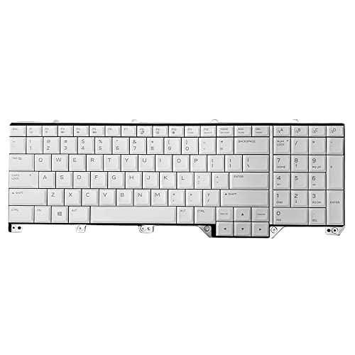 GinTai Laptop US Keyboard with RGB Backlit Replacement for Dell Alienware 17 R5 /Area 51m R1 AWAR51M-7350WHT 62W10 NC0731-1 0