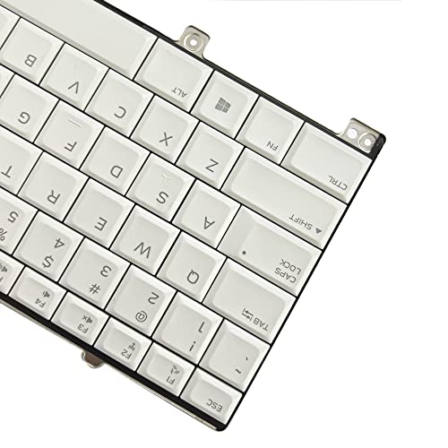 GinTai Laptop US Keyboard with RGB Backlit Replacement for Dell Alienware 17 R5 /Area 51m R1 AWAR51M-7350WHT 62W10 NC0731-1 0