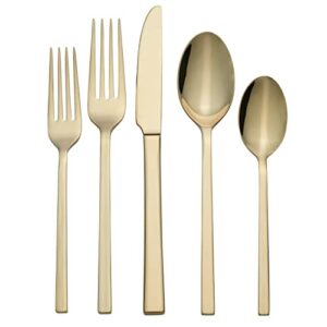 lenox 20-piece allay champagne flatware setting