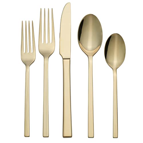 Lenox 20-Piece Allay Champagne Flatware Setting