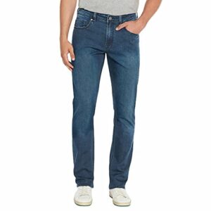 buffalo david bitton men's axel 5 pocket slim stretch jean (38w x 32l, light blue)