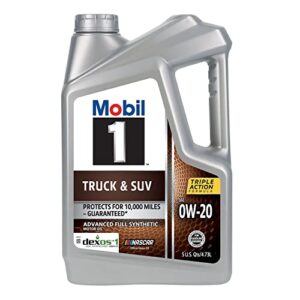 mobil 1 truck & suv full synthetic motor oil 0w-20, 5 quart