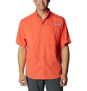 columbia men's standard tamiami ii short sleeve shirt, corange, medium