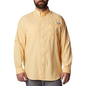 Columbia Men's Standard Tamiami II Long Sleeve Shirt, Cocoa Butter, Medium