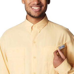 Columbia Men's Standard Tamiami II Long Sleeve Shirt, Cocoa Butter, Medium