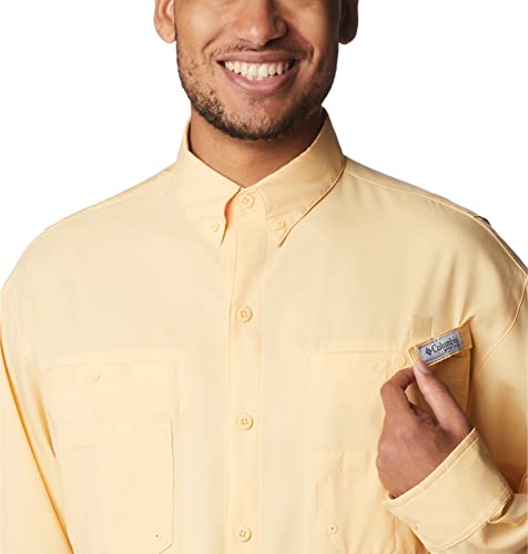 Columbia Men's Standard Tamiami II Long Sleeve Shirt, Cocoa Butter, Medium