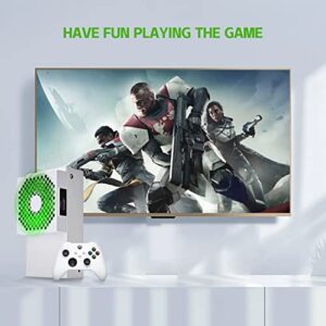 G-STORY Cooling Fan for Xbox Series S with Automatic Fan Speed Adjustable by Temperature, LED Display, High Performance Cooling, Low Noise, 3 Speed 1500/1750/2000RPM (140MM) with RGB LED (WHITE))