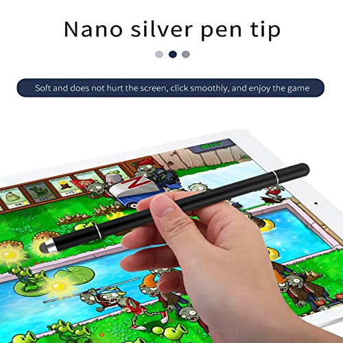 Stylus Pens for iPad, Luntak 3 in 1 Ballpoint Pen, Fiber Tip & Clear Disc Capacitive Stylus iPad Pencil for Apple iPhone/iPad Pro/Mini/Air/Android/Microsoft/Surface All Capacitive TouchScreen (1 Pack)