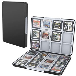 heiying game card case for nintendo 3ds 3dsxl 2ds 2dsxl ds dsi,portable 3ds 2ds ds game cartridge holder storage with 24 game card slots.