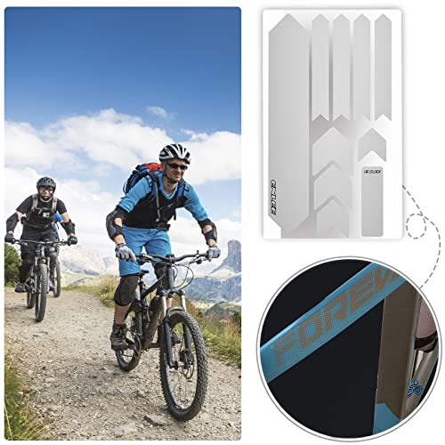 ENLEE Bike Frame Protection，All Mountain Style Honeycomb High Impact Frame Guard Total - Protects Your Bike from Scratches and dings (Transparent)