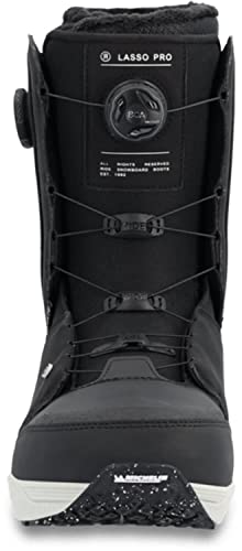 Ride Lasso Pro Wide Mens Snowboard Boots Black 10 (W)