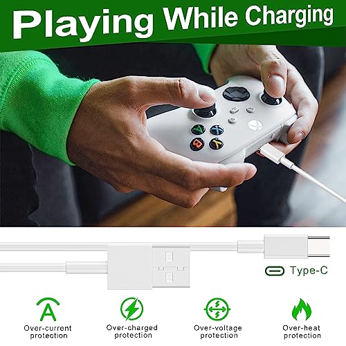 KEKUCULL Controller Battery Pack Compatible with Xbox Series S/X, 1400 mAh Rechargeable Battery Pack Fast Charging for Xbox Charging Accessories Kit with 8.2ft Charge Cable